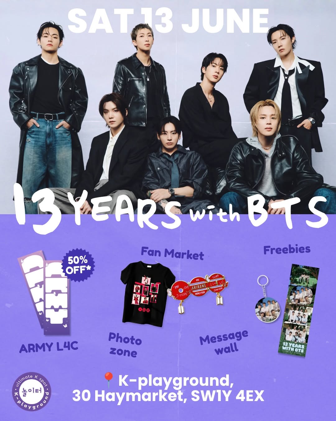 13 YEARS WITH BTS: 13th Anniversary Celebration! – London, 13 June 2026 ...