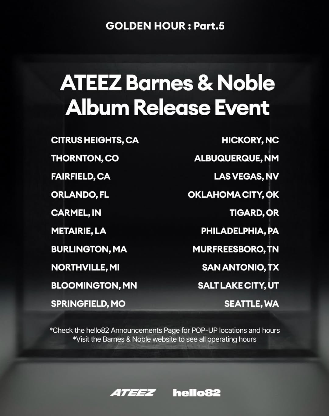 ATEEZ Barnes & Noble Album Release Event – Multiple Cities, June 26 ...
