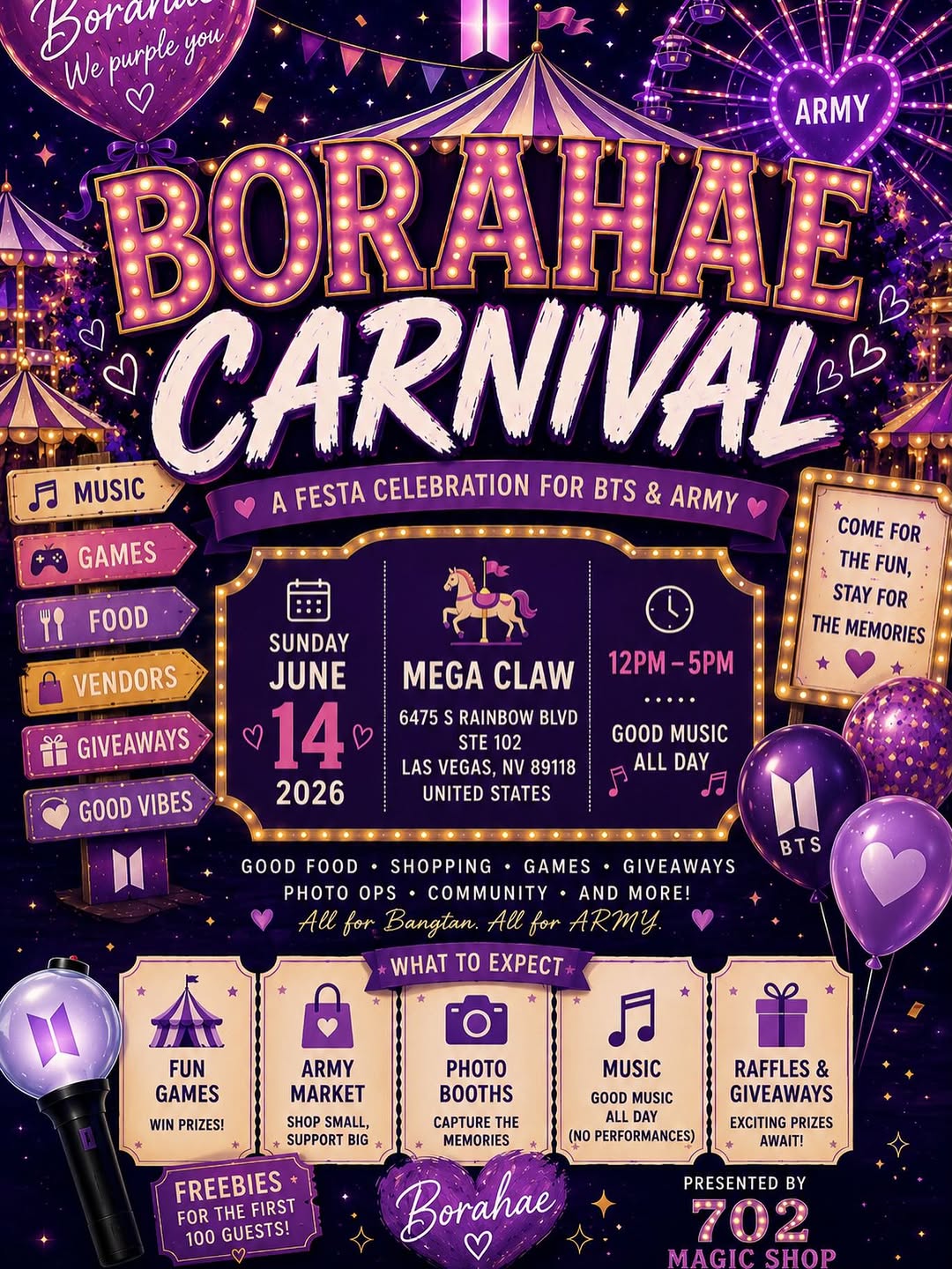 BORAHAE CARNIVAL – Las Vegas, June 14, 2026 | K-Pop Tracker