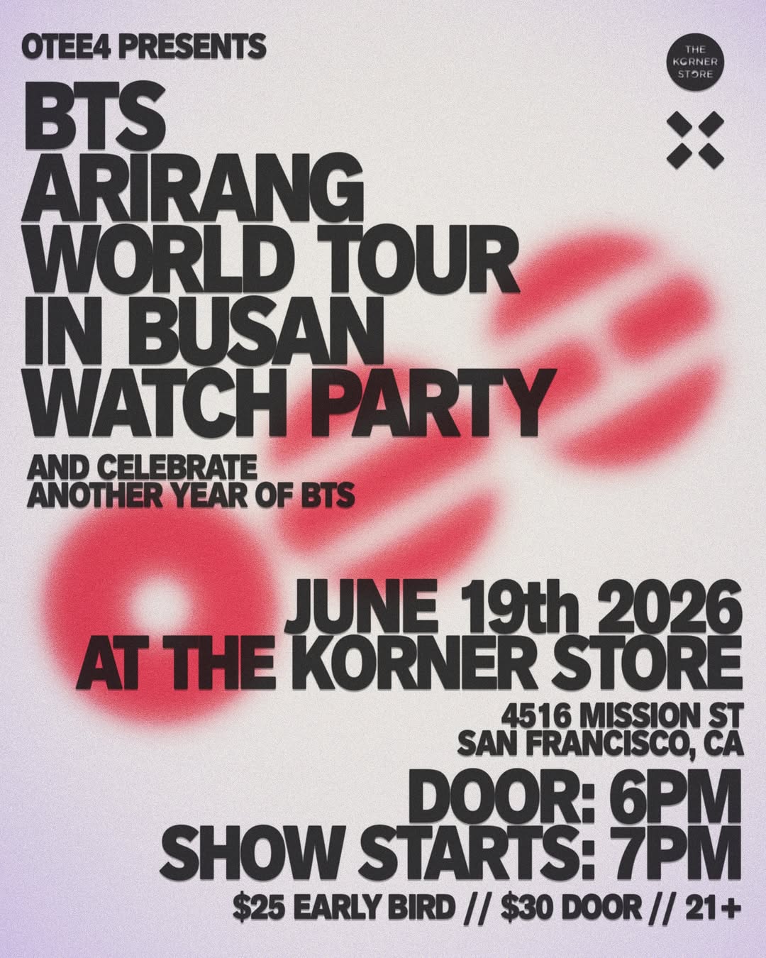 BTS Arirang World Tour in Busan Watch Party – San Francisco, June 19 ...