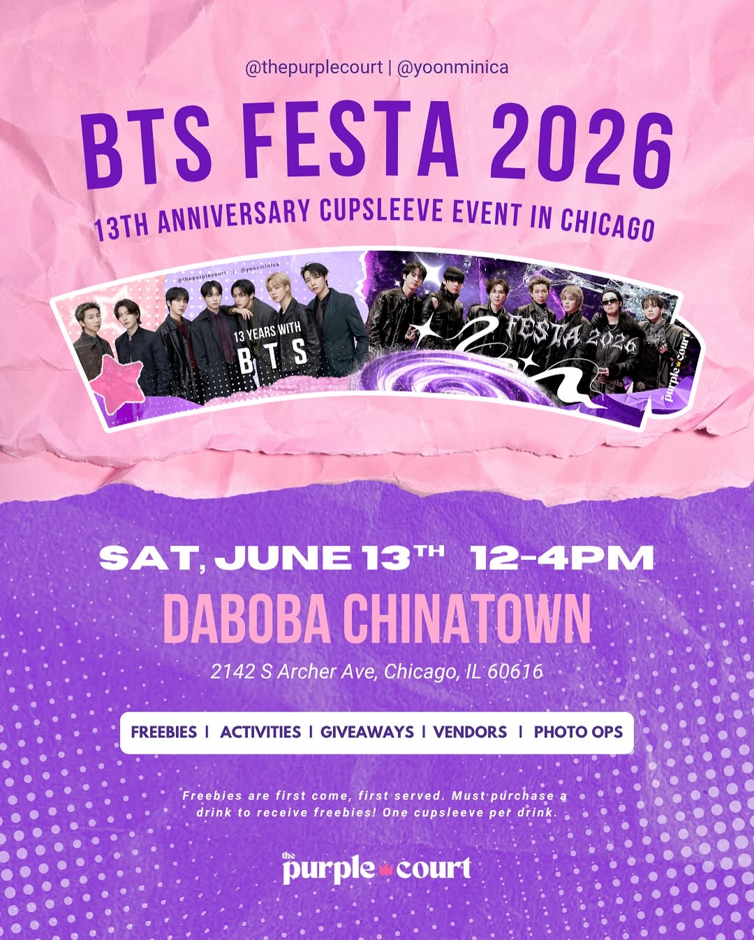 FESTA 2026 13th Anniversary Cupsleeve Fan Event – Chicago, June 13 ...