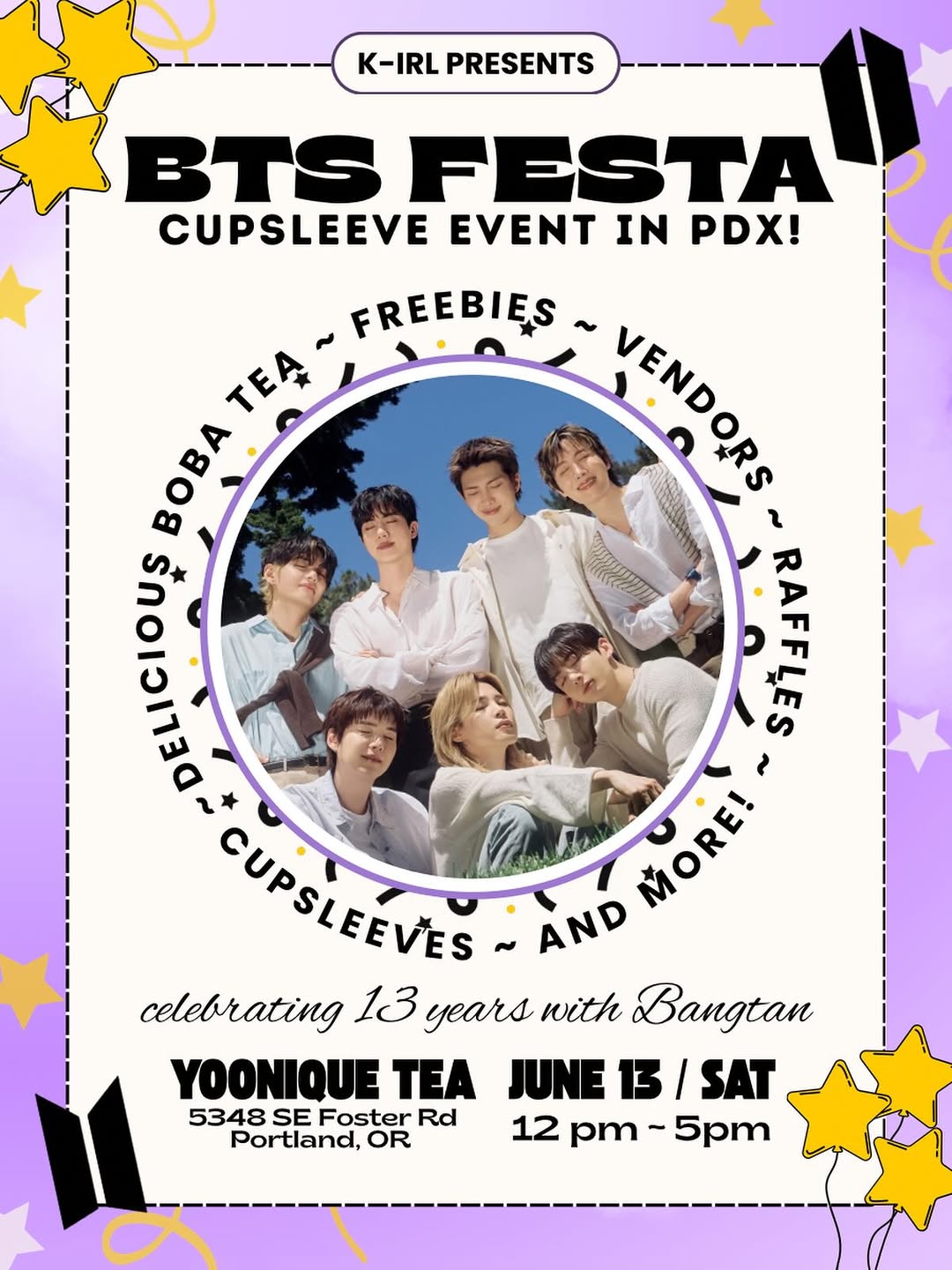 BTS FESTA – Portland, June 13, 2026 | K-Pop Tracker